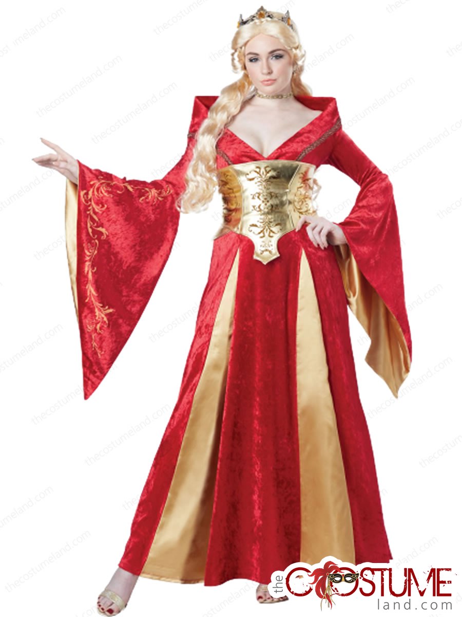 Medieval Queen Woman Costume Adult Renaissance Royal Queen Cosplay