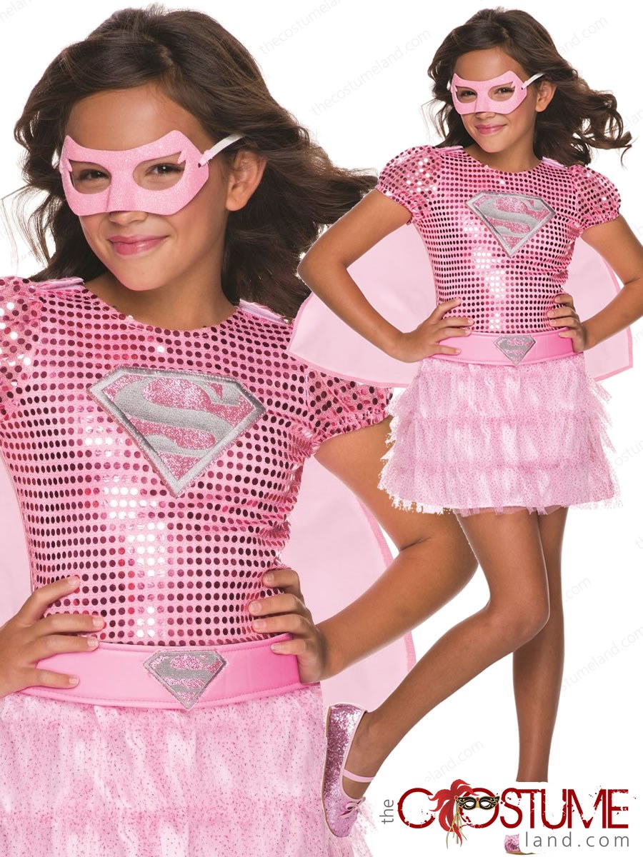 Rubie's Costume DC Superheroes Supergirl Pink Sequin Child Toddler ...